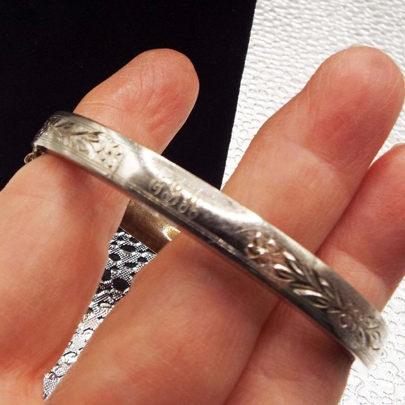 Sterling | Jewelry | Vintage Bab Ballou Sterling Etched With Monogram ...